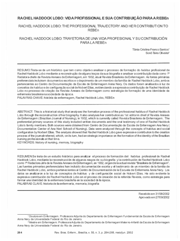 (PDF) RACHEL HADDOCK LOBO: THE PROFESSIONAL TRAJECTORY AND HER ...
