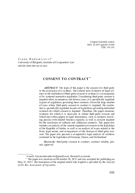 (PDF) Consent to Contract