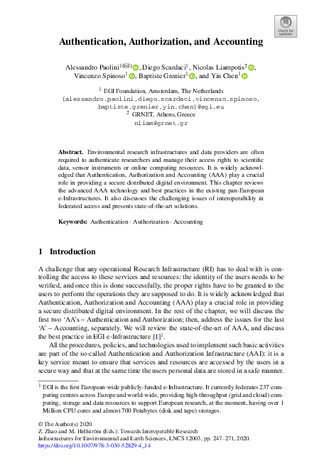 (PDF) Authentication, Authorization, and Accounting | Vincenzo Spinoso - Academia.edu