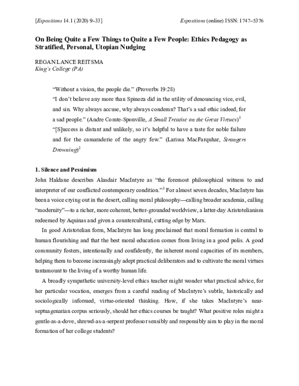 (PDF) On Being Quite a Few Things to Quite a Few People