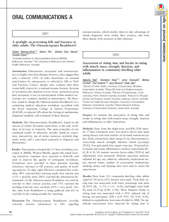 (PDF) Oral Communications