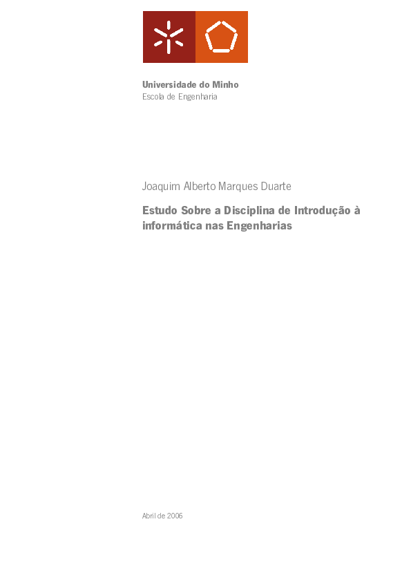 (PDF) Estudo sobre a disciplina de introdução à informática nas engenharias