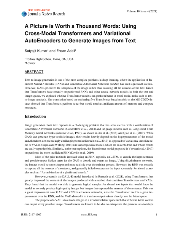(PDF) A Picture is Worth a Thousand Words: Using Cross-Modal ...