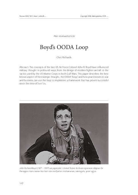(PDF) Boyd’s OODA Loop