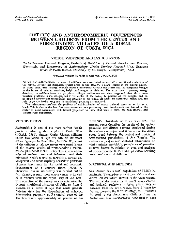 (PDF) Dietetic and anthropometric differences between children from the ...