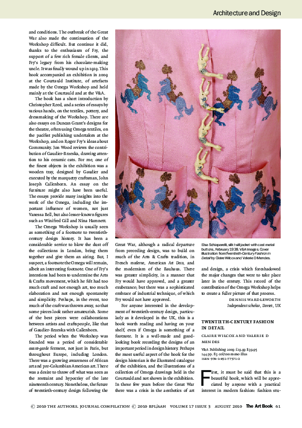 (PDF) Twentieth-Century Fashion in Detail by Claire Wilcox and Valerie ...