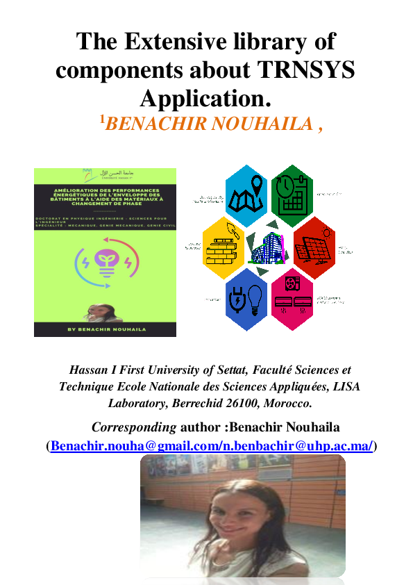 (PDF) The Extensive library of components about TRNSYS Application