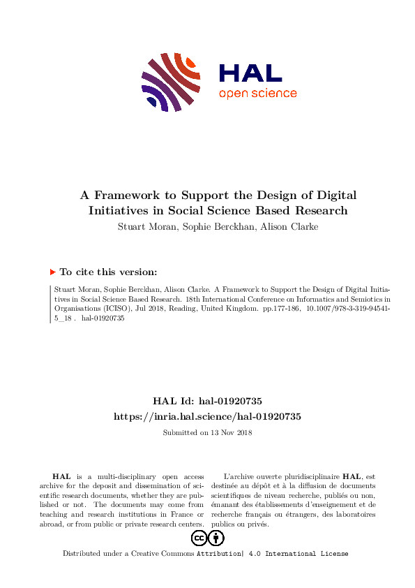 (PDF) A Framework to Support the Design of Digital Initiatives in ...