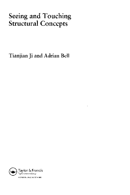 (PDF) Seeing and Touching Structural Concepts
