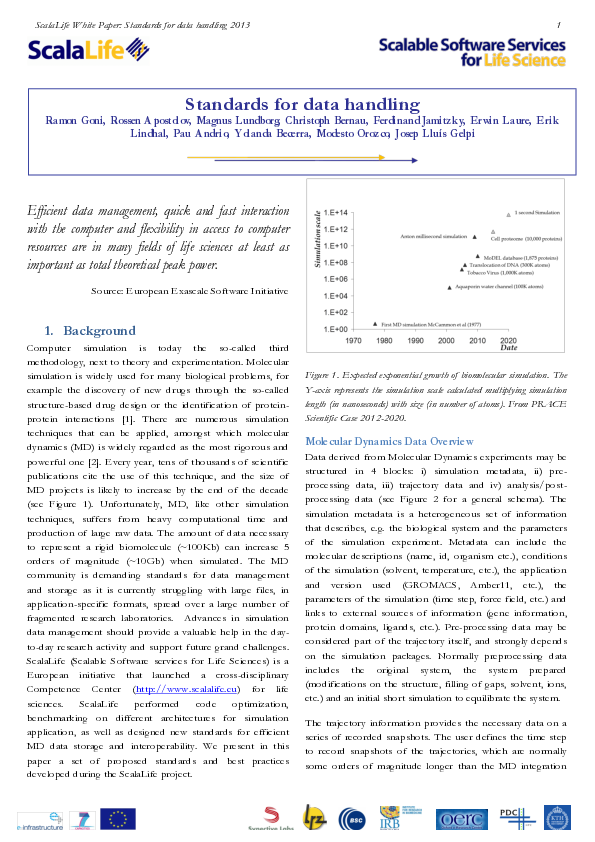 (PDF) Standards for data handling