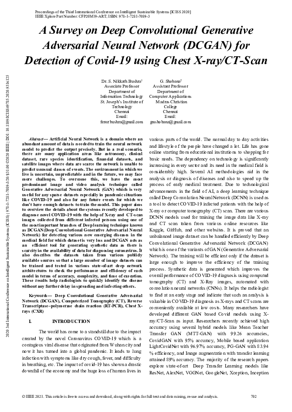 (PDF) A Survey on Deep Convolutional Generative Adversarial Neural ...