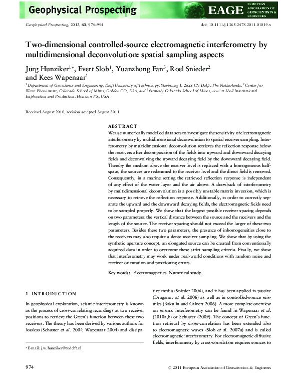 (PDF) Analyzing Receiver Sampling in EM Interferometry