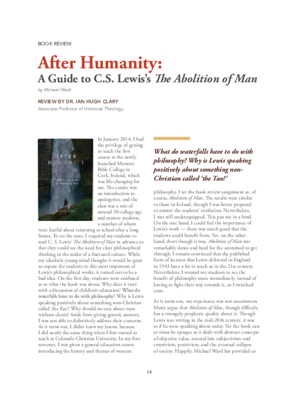 (PDF) After Humanity (Michael Ward)