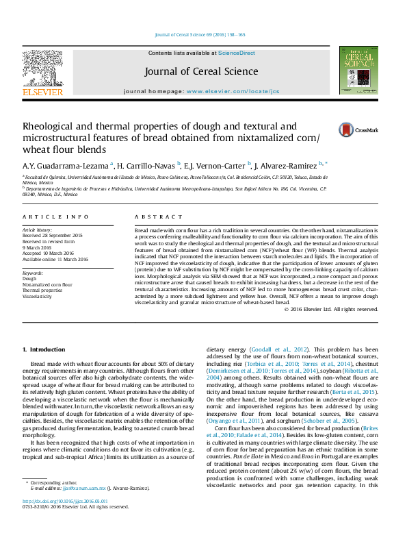 (PDF) Rheological and thermal properties of dough and textural and microstructural ...