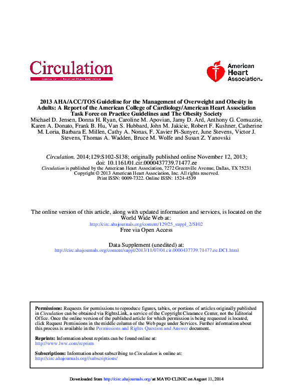 (PDF) Executive summary: Guidelines (2013) for the management of ...