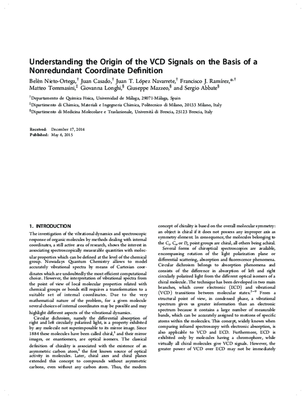 (PDF) Understanding the Origin of the VCD Signals on the Basis of a Non ...