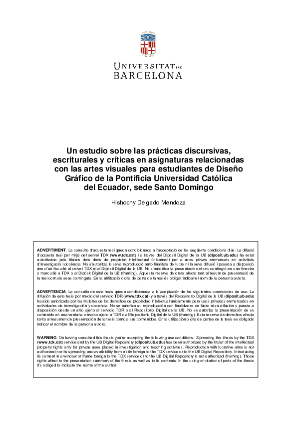 (PDF) Un estudio sobre las prácticas discursivas, escriturales y críticas en asignaturas ...