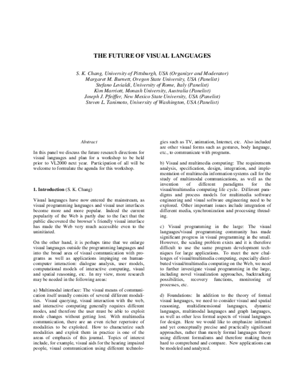 (PDF) The future of visual languages | Kim Marriott - Academia.edu