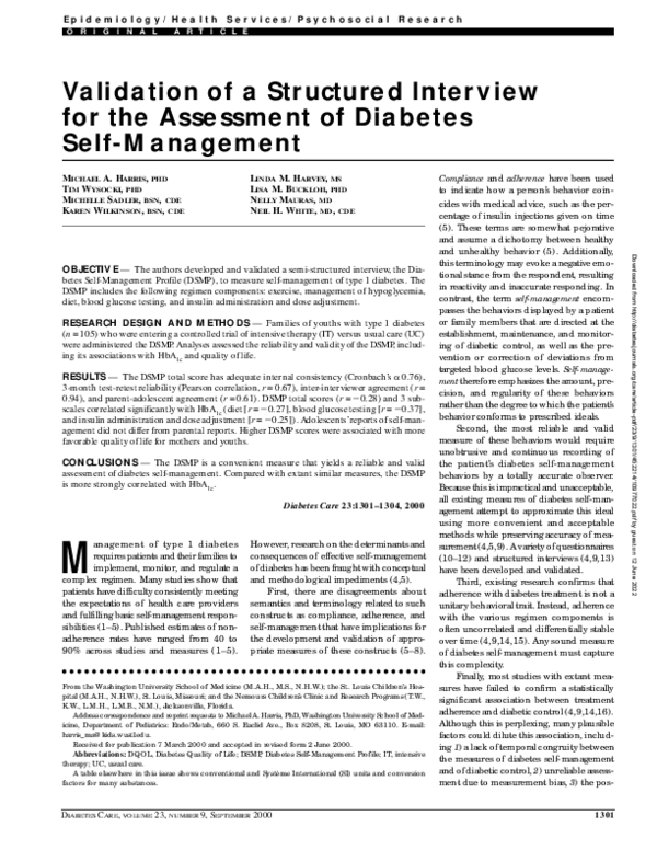 (PDF) Validation of a structured interview for the assessment of ...