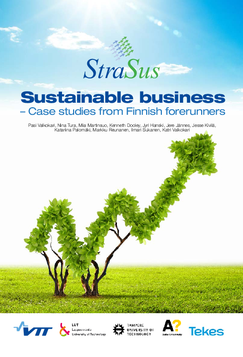 (PDF) Sustainable business – Case studies from Finnish forerunners StraSus