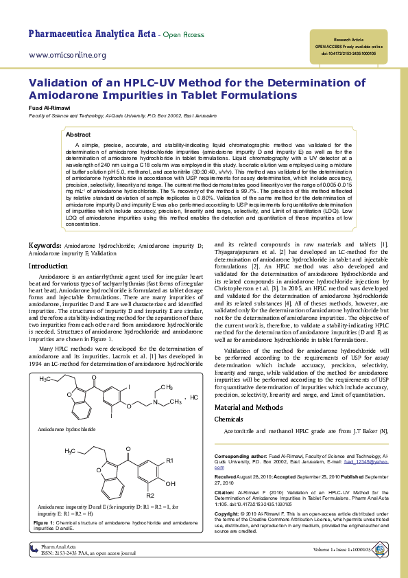 (PDF) Validation of an HPLC-UV method for the determination of ceftriaxone sodium residues on ...