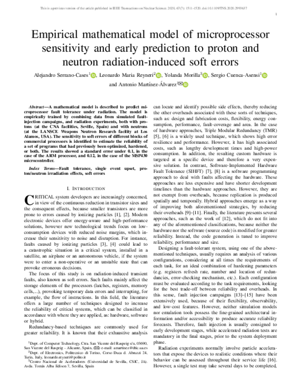 (PDF) Empirical Mathematical Model of Microprocessor Sensitivity and ...