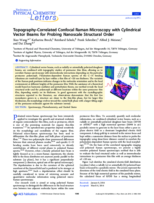(PDF) Topography-Correlated Confocal Raman Microscopy with Cylindrical ...
