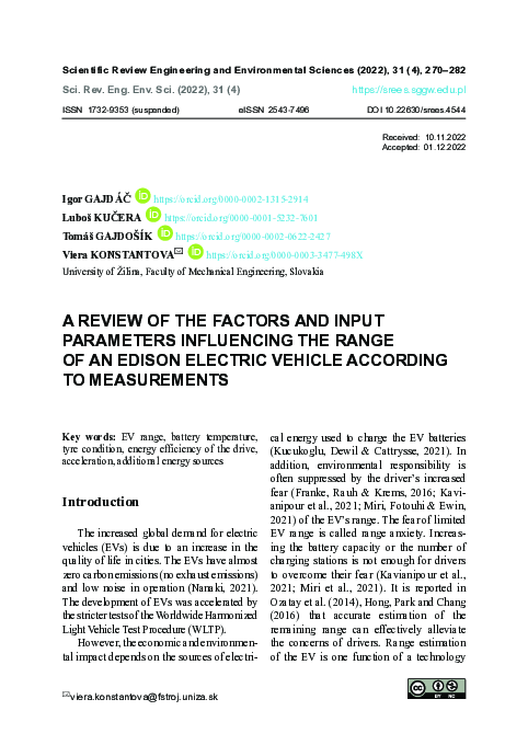 (PDF) A review of the factors and input parameters influencing the ...