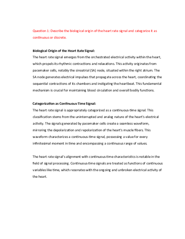 (DOC) Task1 Signal and systems