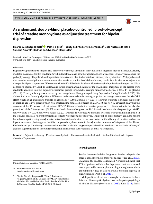 (PDF) A randomized, double-blind, placebo-controlled, proof-of-concept ...