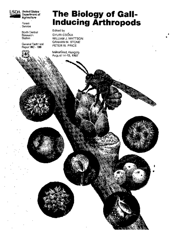 (PDF) The biology of gall-inducing arthropods