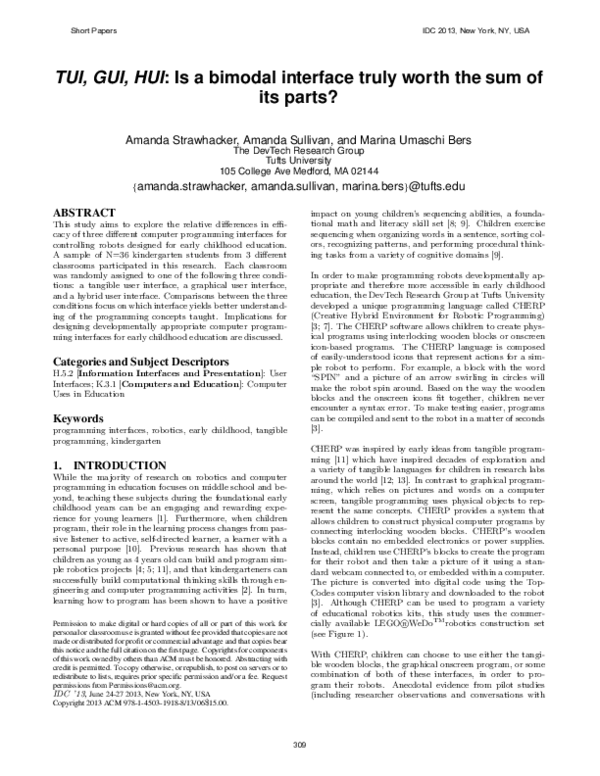(PDF) TUI, GUI, HUI: Is a bimodal interface truly worth the sum of its ...