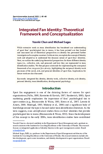 (PDF) Integrated Fan Identity