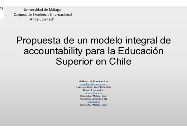 (PDF) Propuesta de un Modelo Integral de Accountability para la ...