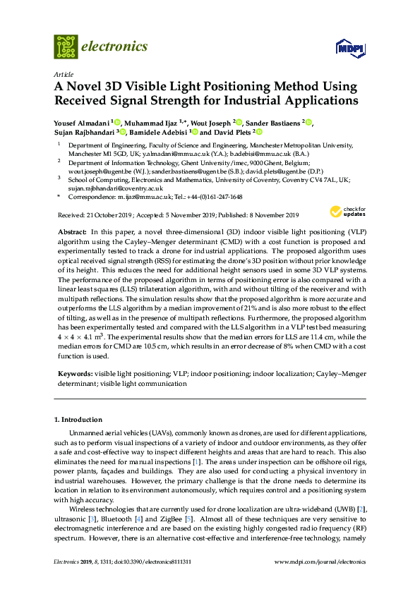 (PDF) A Novel 3D Visible Light Positioning Method Using Received Signal ...