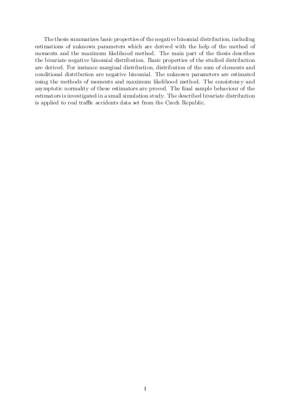 (PDF) Bivariate negative binomial distributions