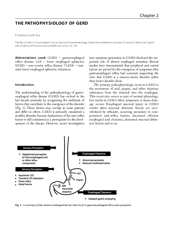 (PDF) The Pathophysiology of GERD