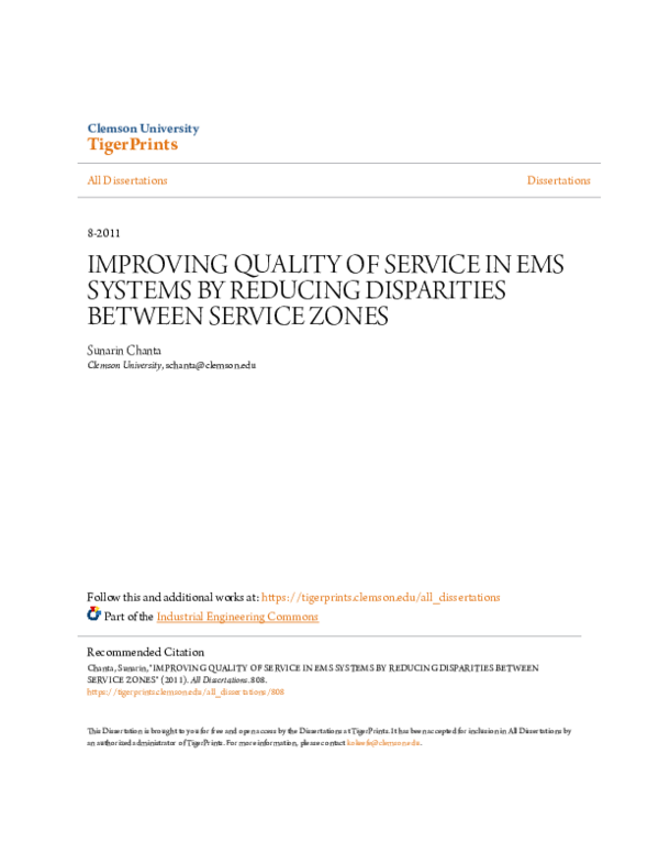 (PDF) Improving Quality of Service in Ems Systems by Reducing ...