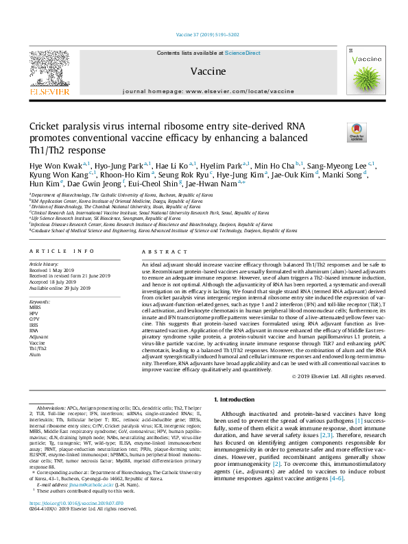 (PDF) Cricket paralysis virus internal ribosome entry site-derived RNA ...