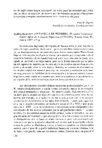 (PDF) MARIA BEATRIZ FONTANELLA DE WEINBERG, El español bonaerense ...