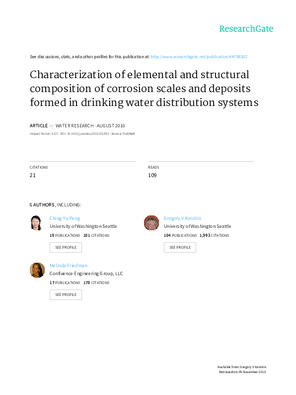 (PDF) Characterization of elemental and structural composition of ...