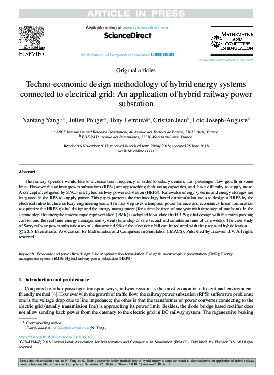 Pdf Design Methodology For Hybrid Energy Systems