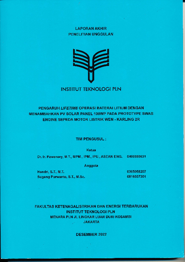 (PDF) PENGARUH LIFETIME OPERASI BATERAI LITIUM DENGAN MENAMBAHKAN PV ...