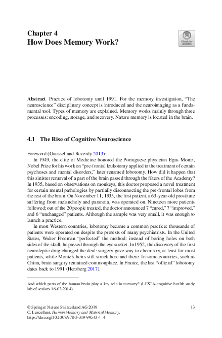 (PDF) How Does Memory Work?