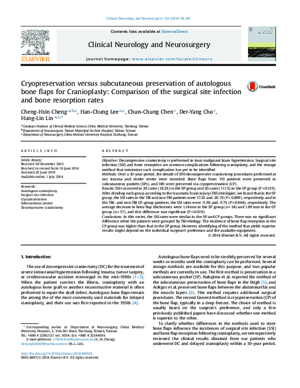 (PDF) Cryopreservation versus subcutaneous preservation of autologous ...