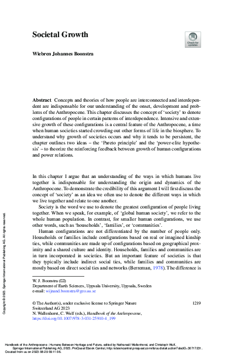 (PDF) Societal Growth