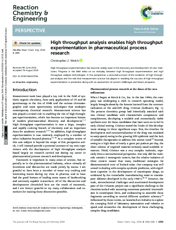 (PDF) High-Throughput Experimentation