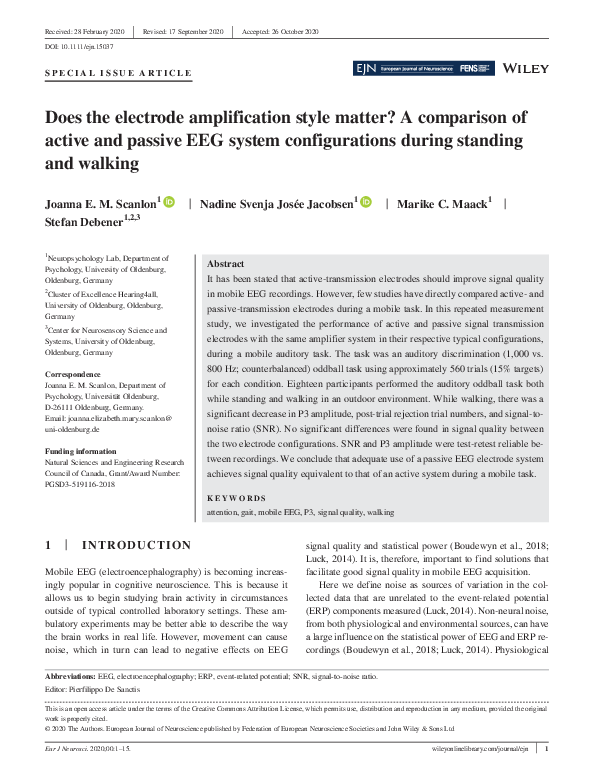 (PDF) Does the electrode amplification style matter? A comparison of ...