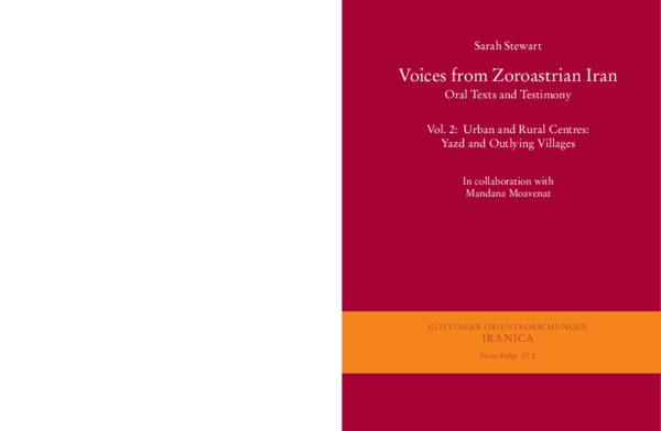 (PDF) Voices from Zoroastrian Iran: Oral Texts and Testimony. Vol. 2 ...
