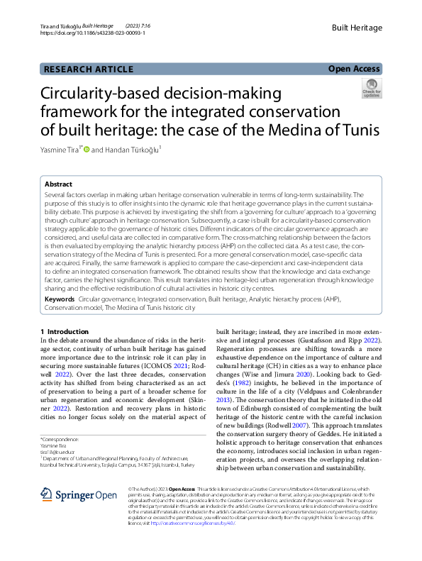 (PDF) Circularity-based decision-making framework for the integrated conservation of built ...